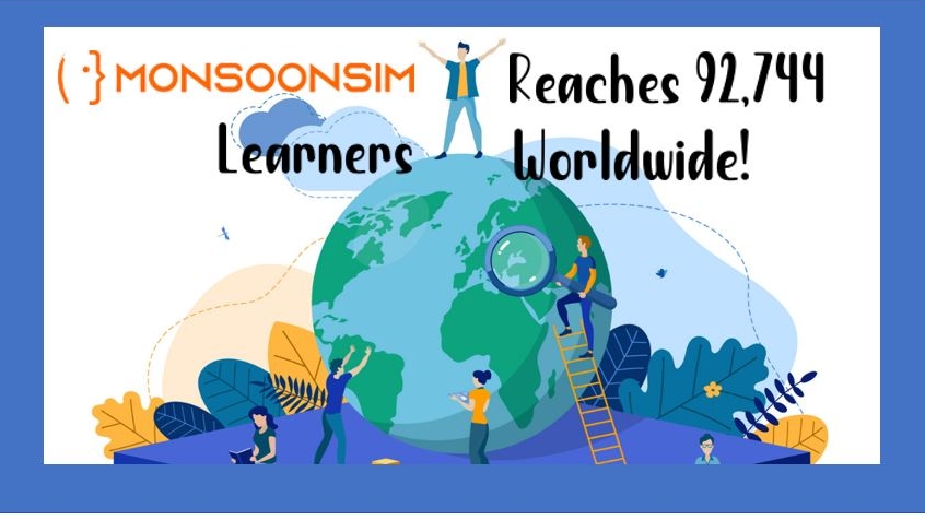 MonsoonSIM Learners Reach 92,744 Worldwide!